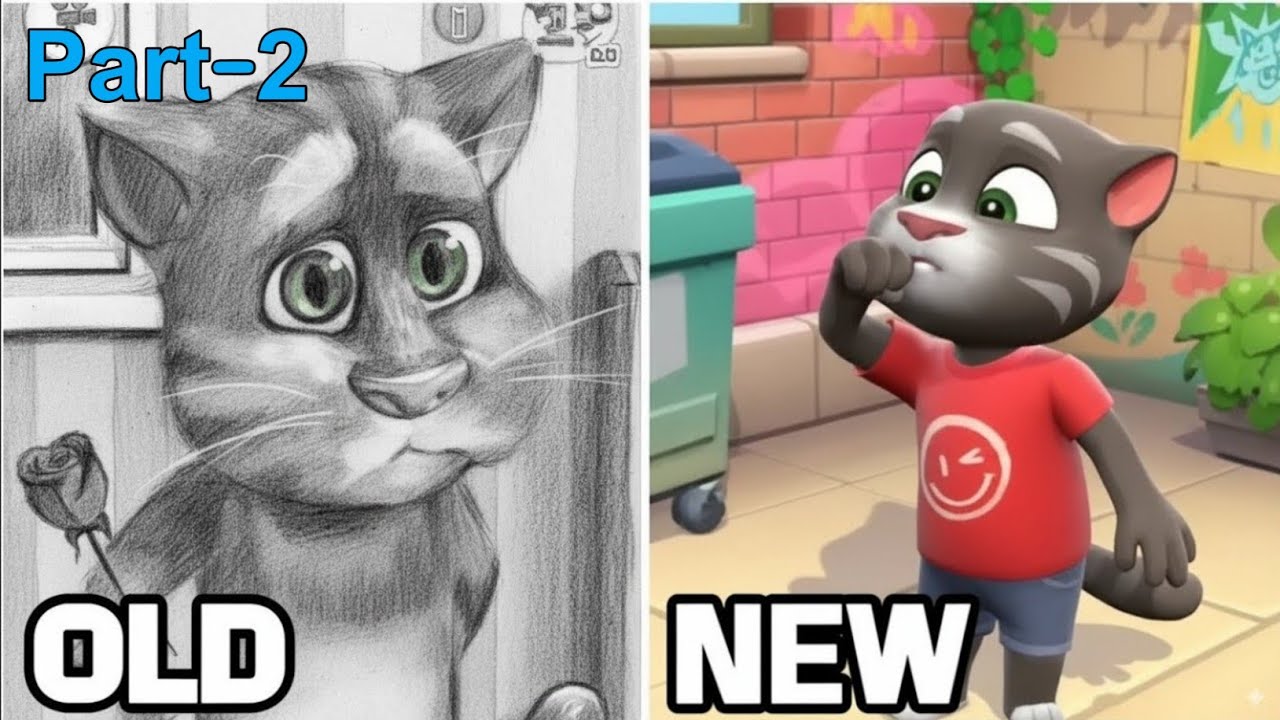 My Talking Tom OLD vs NEW Evolution 🔥 | Talking Tom 2025 Gameplay ...