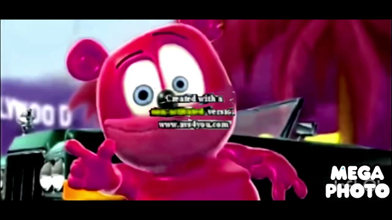 Gummy bear funny bear red song - long - YouTube