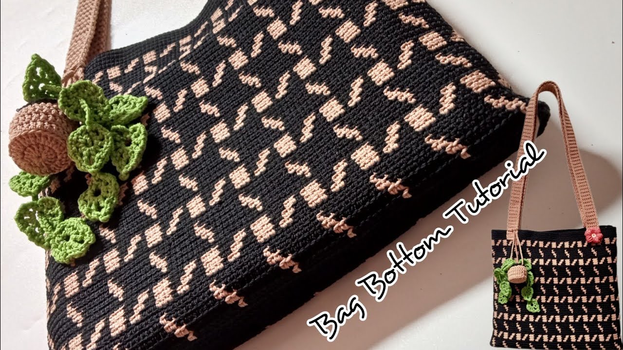 Tutorial Alas Oval Tas Rajut Tapestry|Crochet Bag Tutorial - YouTube