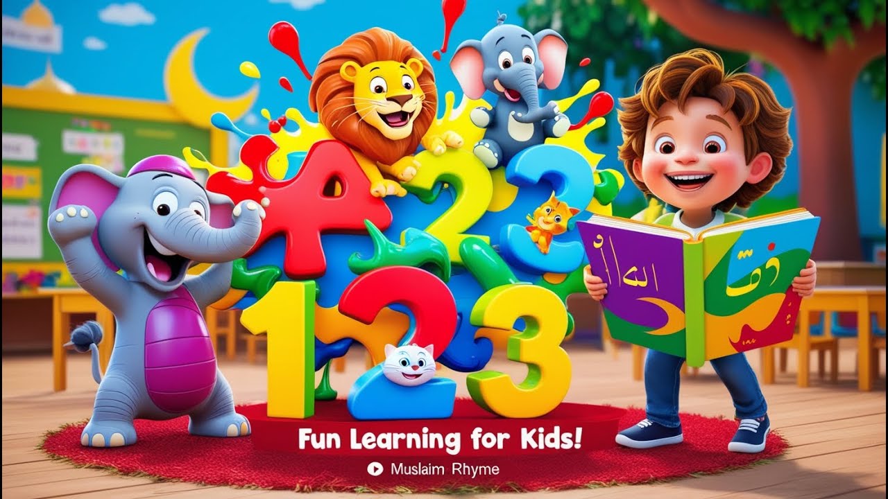 123 and Color Learning Rhyme | Fun Educational Song for Kids | Learn ...