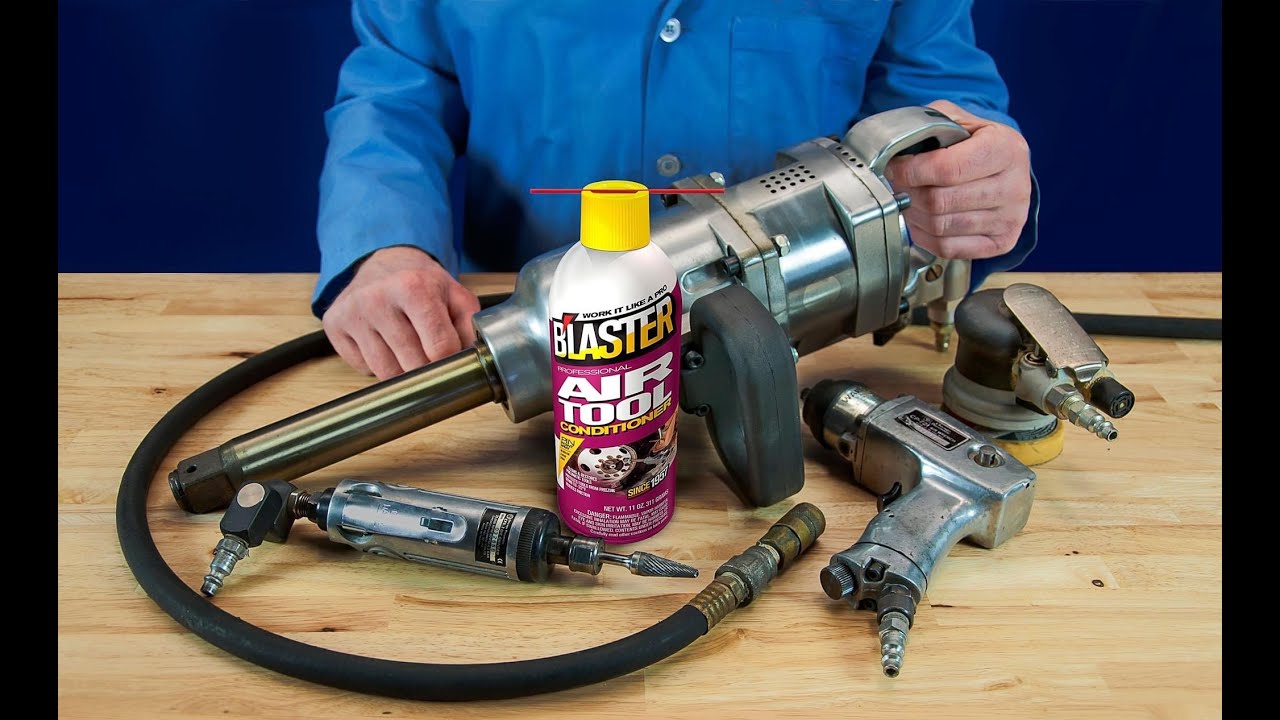 Como lubricar herramientas neumáticas y acondicionar - YouTube