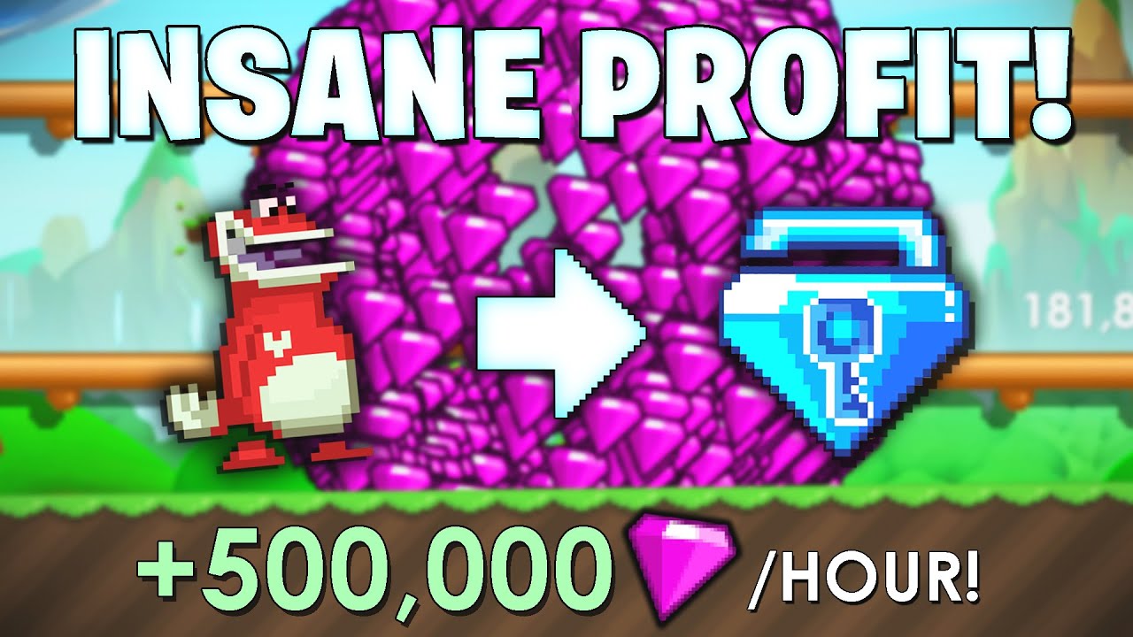 How to get RICH FAST in Growtopia! NEW OP RAYMAN! INSANE PROFIT in 2023 ...