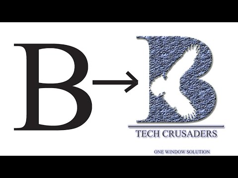 How to Create Logo in adobe Photoshop 7.0 || Alphabets Modification ...