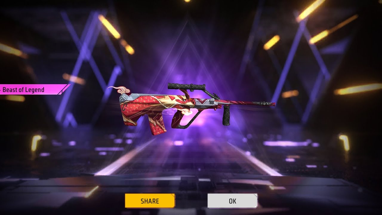 NEW WEAPON ROYAL AUG- BEAST OF LEGEND FINALY I GOT IT LATS SPIN AND WIN ...