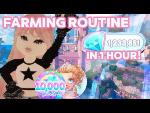 ROYALE HIGH FARMING ROUTINE★ MAKE 100K IN A HOUR! | Courtney_Editss ...