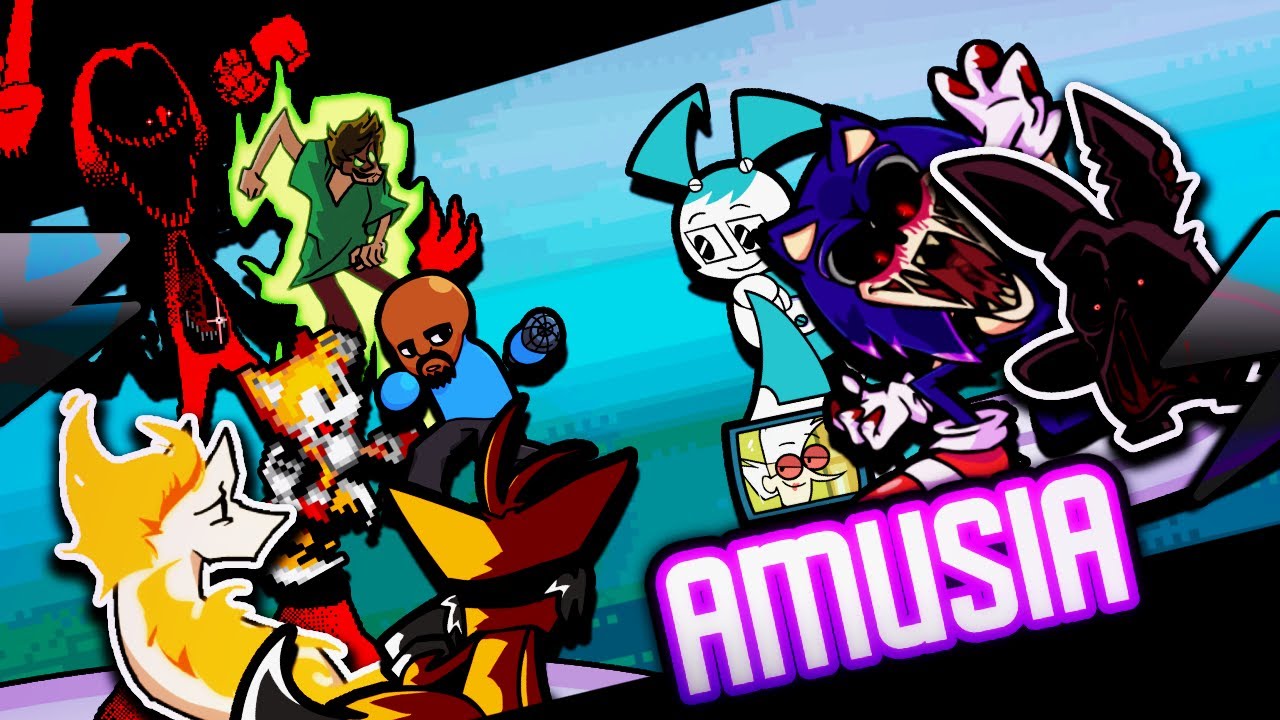 Amusia But Every Turn A Different Character Sings 🎶⚡ Fnf Hypnos