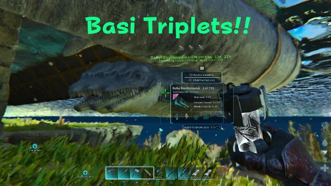 ARK Survival Ascended, I figure out i can raise Basi in my creek - YouTube