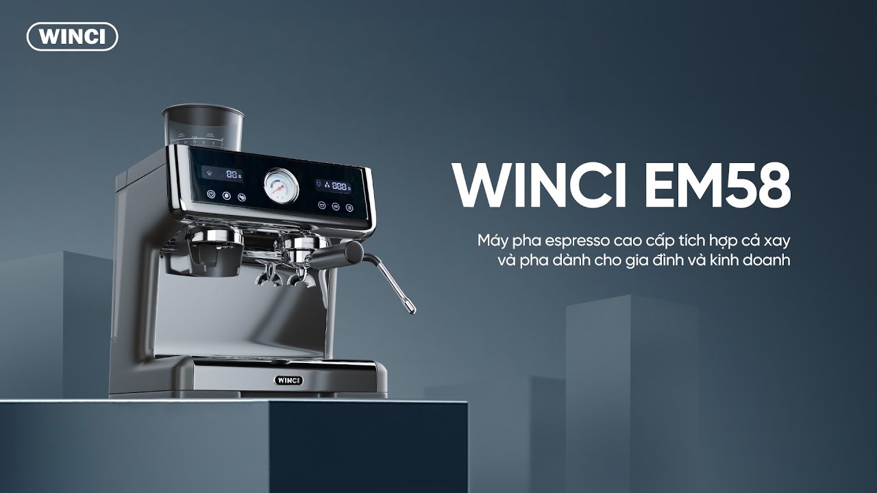 Hướng dẫn sử dụng máy pha cà phê espresso Winci EM58 | Winci - YouTube