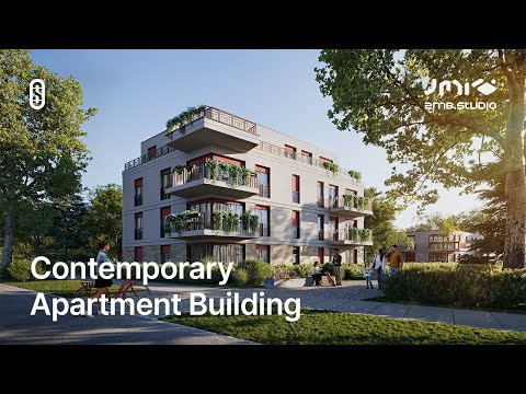 Contemporary Apartment Building | 3D Animation