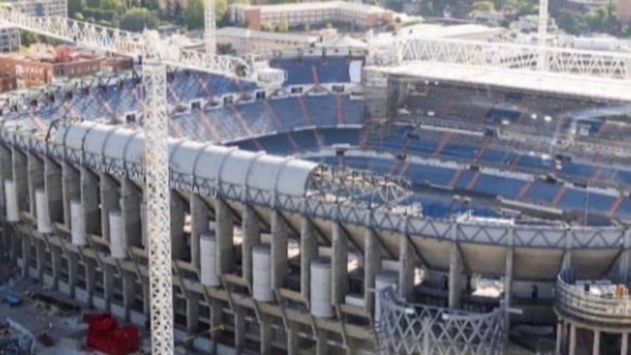 Santiago Bernabeu renovating! - June 2020 - YouTube