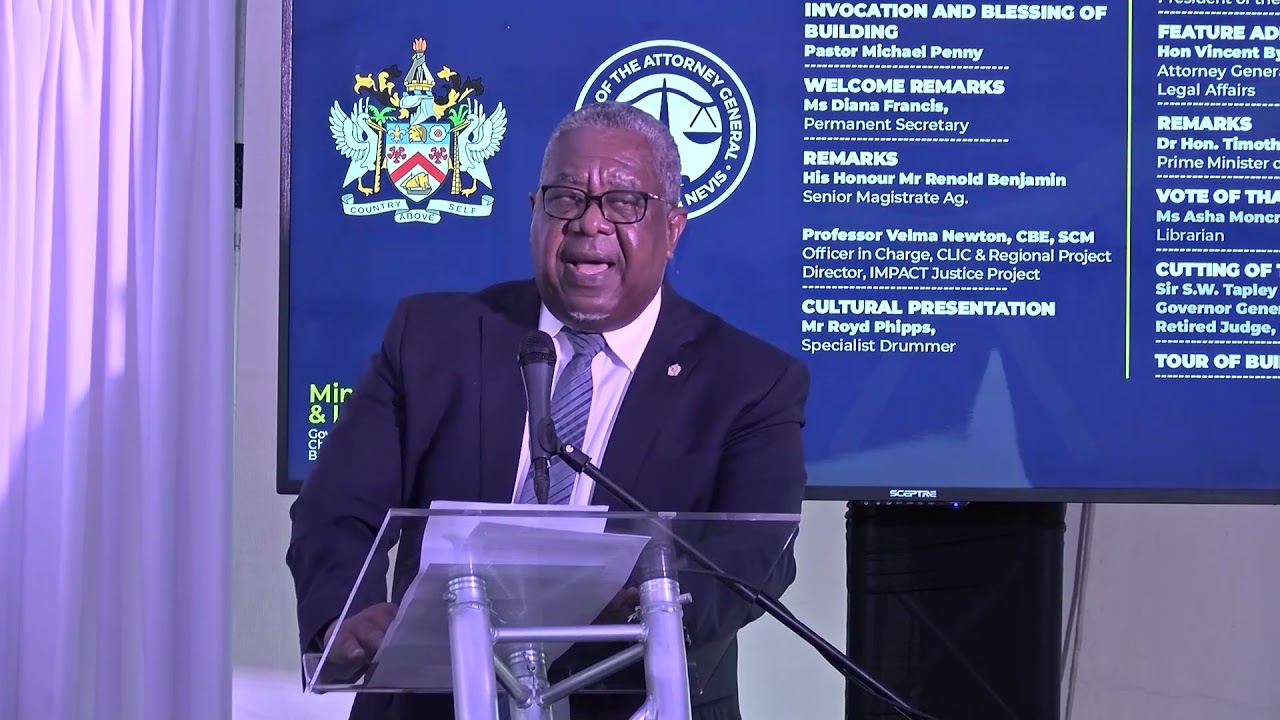 Hon. Vincent Byron Jr. Speech at the Opening of the S. W. Tapley Seaton ...