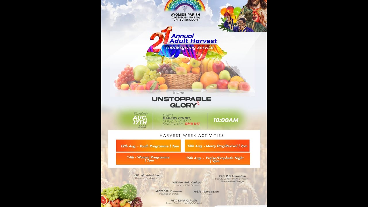 CCC AYOMIDE PARISH HARVEST 2025 - YouTube