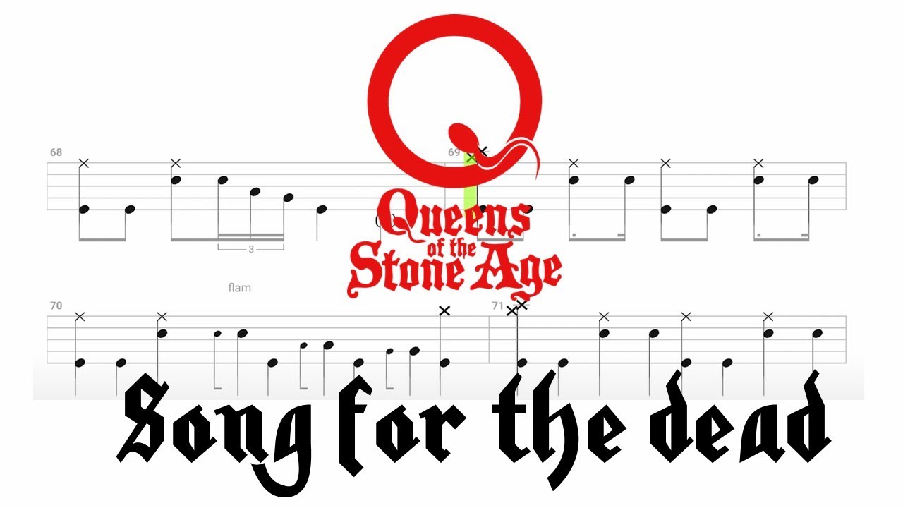 Queens of the Stone Age -Song for the Dead (🔴 Drum Notation ...