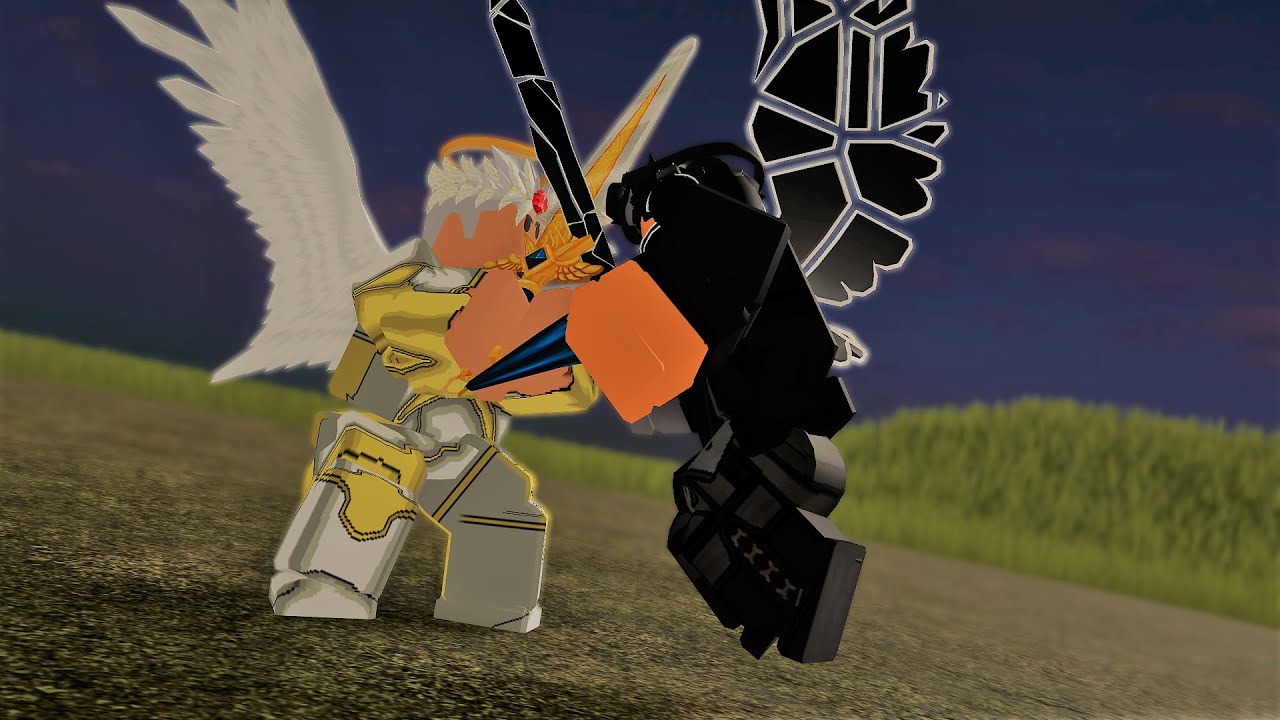 Swords Clash and Wings (Roblox Animation Test) - YouTube