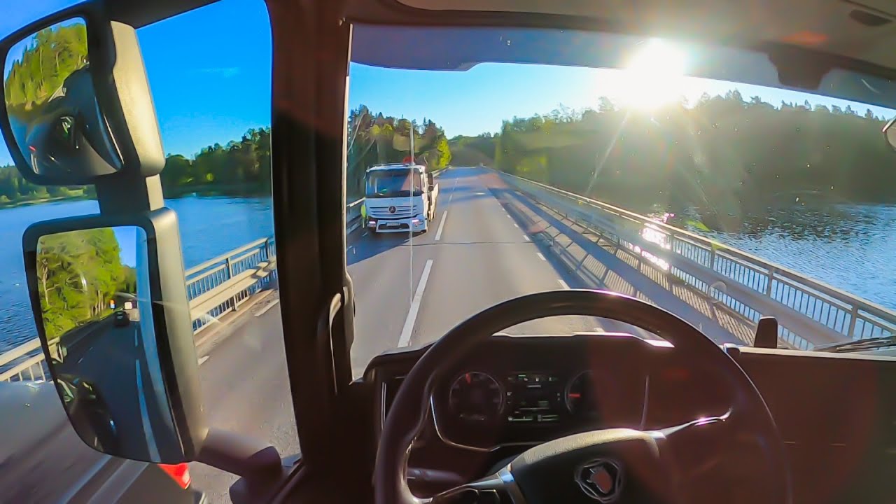 Truck & Trailer drive, Scania R500 - Relaxing summer morning - YouTube