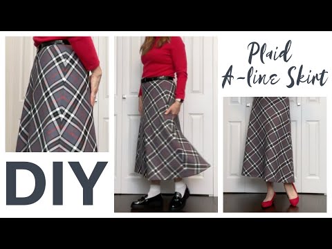 Make a Beautiful Bias-Cut A-Line Skirt! 😍