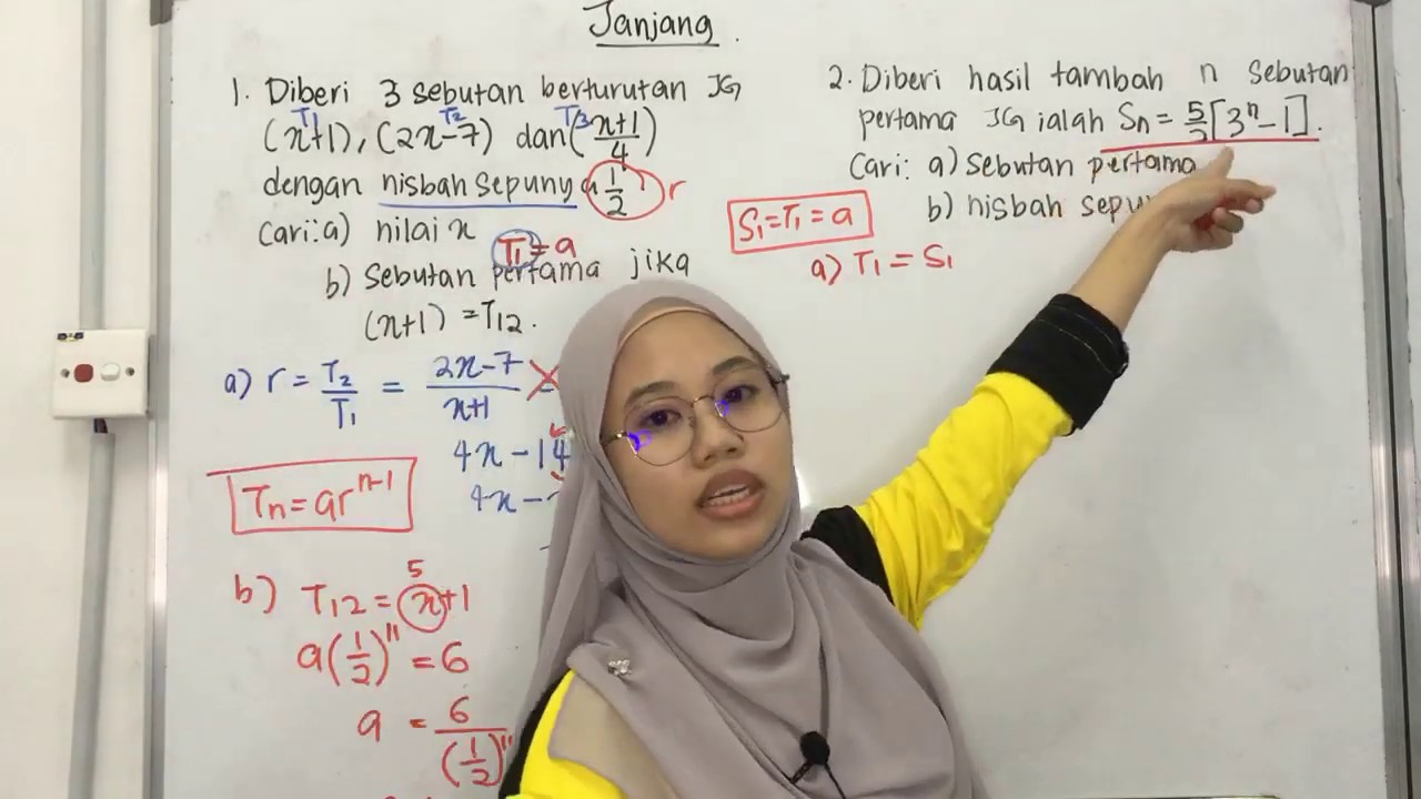 Janjang Geometri (Geometric Progression) Additional Mathematics - YouTube