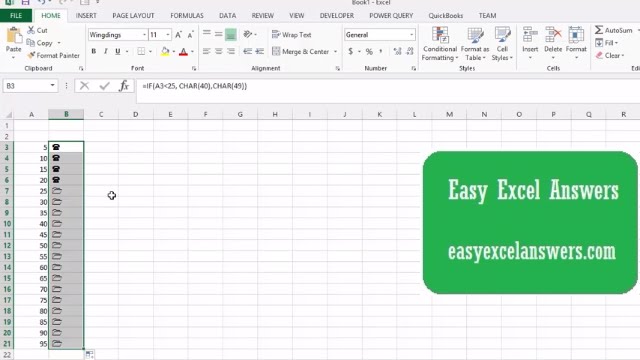 Using Symbols to Highlight data in Excel - YouTube