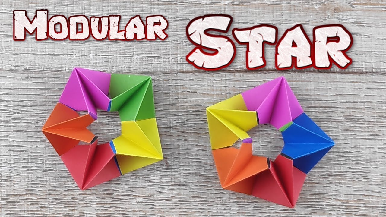 Modular Origami Star Paper | How To Making A Modular Star Tutorials ...