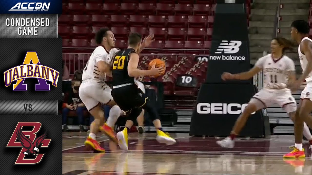 Albany vs. Boston College Condensed Game | 2021-22 ACC Men’s Basketball ...