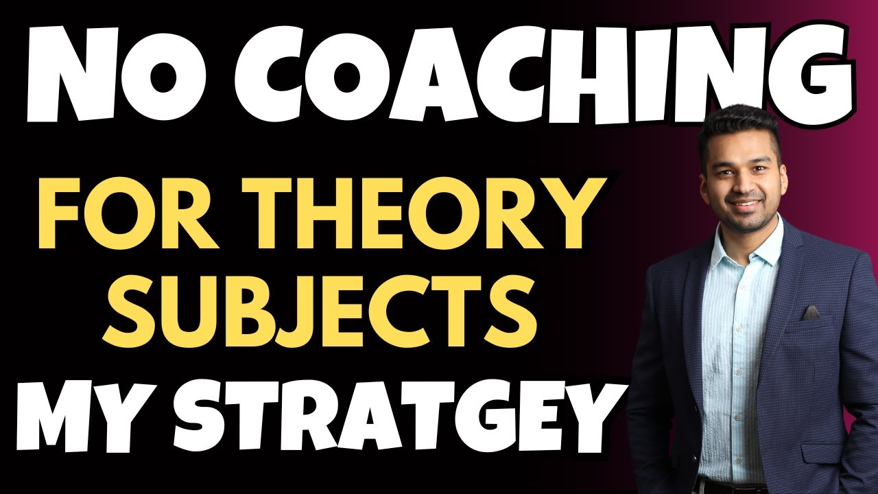 No Coaching (Self Study) in my CA Journey for theory subjects | 6 Hacks ...