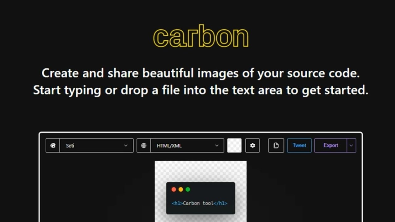 Carbon: VS Code Extension | Edit & Share Beautiful SourceCode Image ...