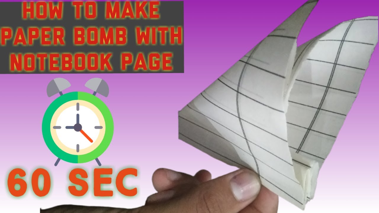 How to make paper bomb || how to make paper poper || paper bomb that ...