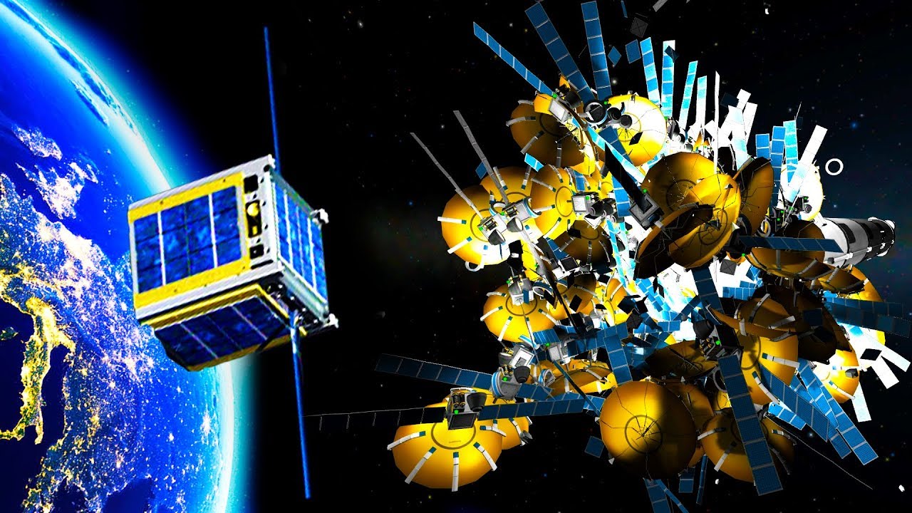 J'ENVOIE DES MINI SATELLITES CubeSat DANS L'ESPACE (KSP) - YouTube