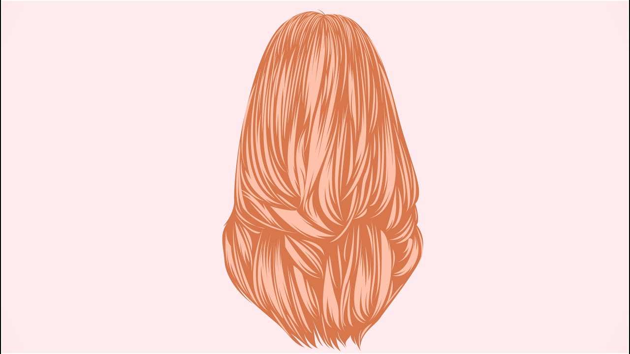 ADOBE ILLUSTRATOR CREATE OUTLINE ART OF HAIR - YouTube