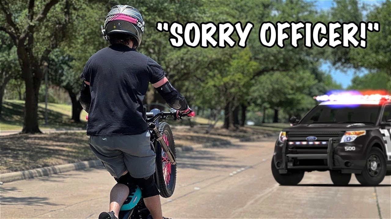 SURRON HOOLIGANS + WHEELIES AND COPS! - YouTube