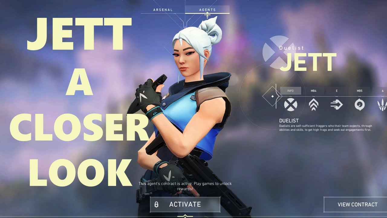A closer look at Jett - Valorant - YouTube