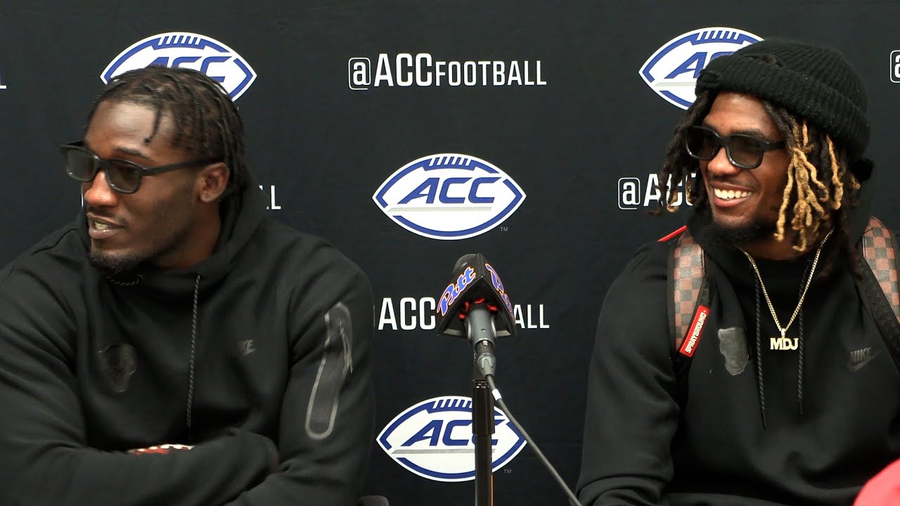 Pitt Football | Postgame at Virginia | Marquis Williams and M.J ...