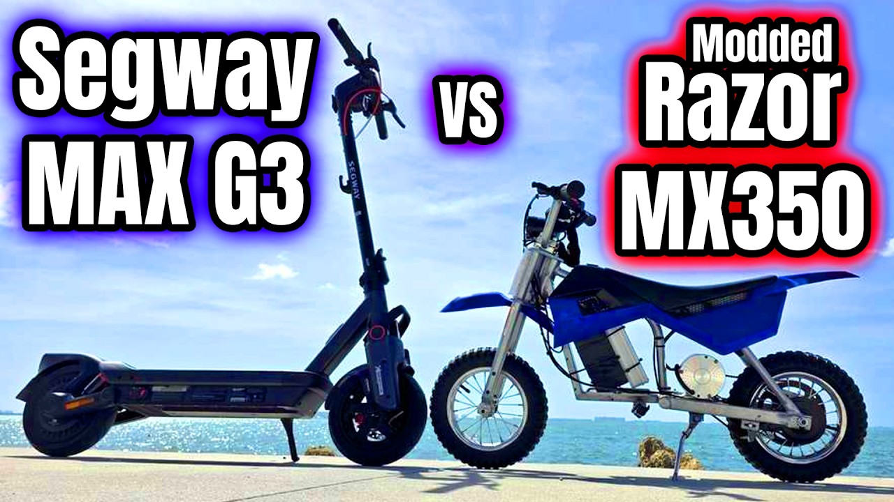 Racing My Segway MAX G3 vs a Modded Razor!!! - YouTube