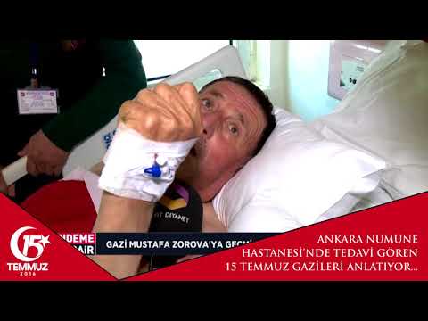 Ankara Numune/Hastanemizde Tedavi gören 15 Temmuz Gazimiz Mustafa Zorova
