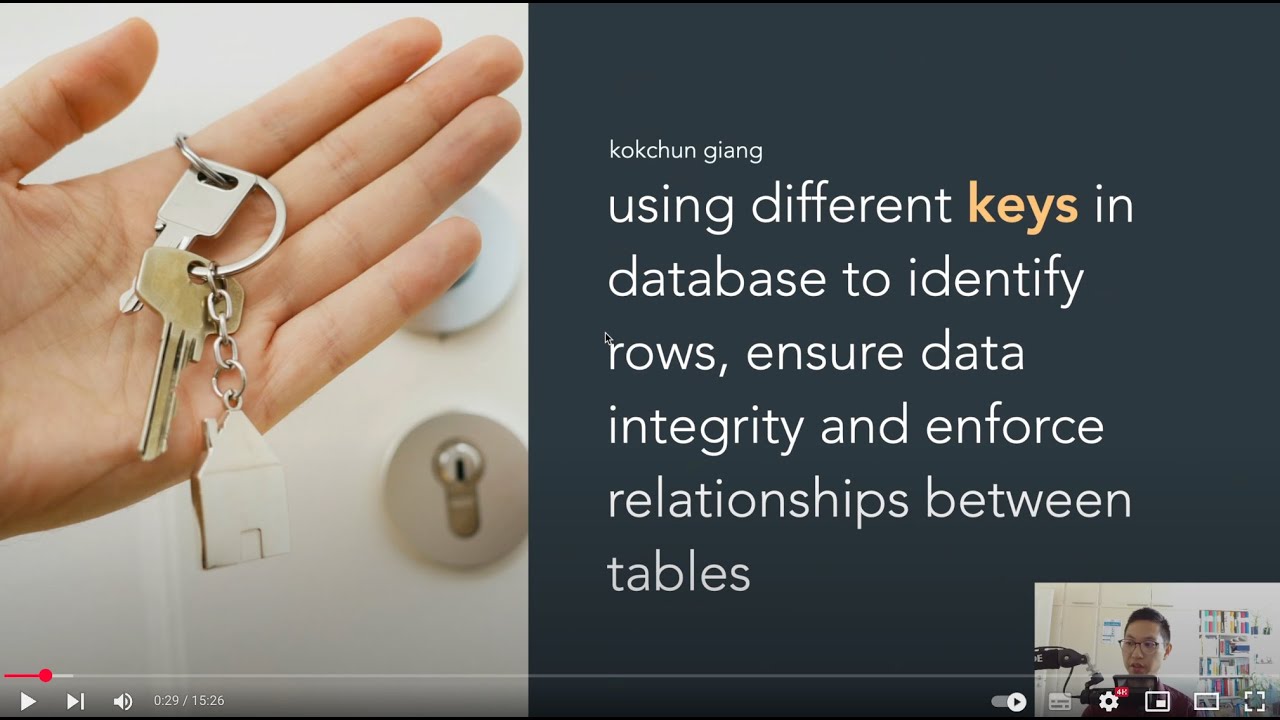 Different keys in RDBMS - YouTube