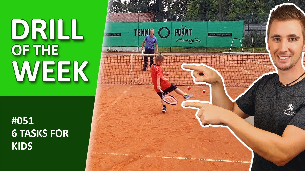 "6 Tasks For Kids" - Great Tennis Coordination Drill For Kids | "Drill ...