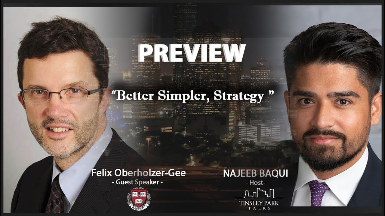 Felix Oberholzer-Gee: "Better, Simpler Strategy" - HBS Professor on Art ...