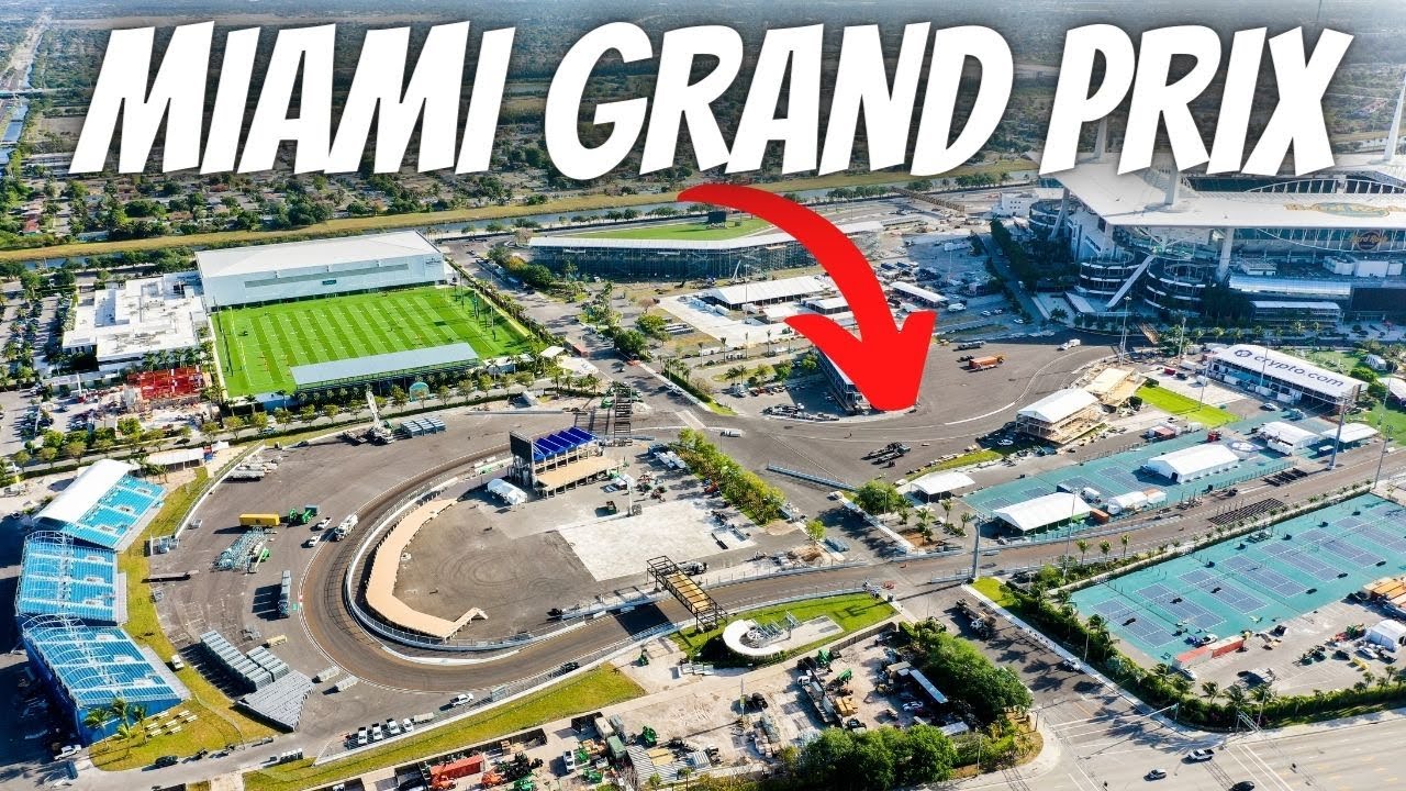 Flying Around F1 Miami Grand Prix Track! - YouTube