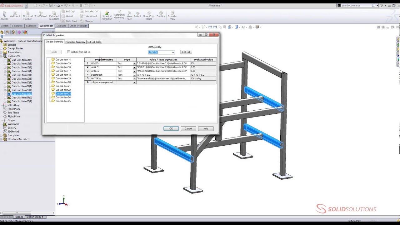 SolidWorks Beam Analysis - YouTube