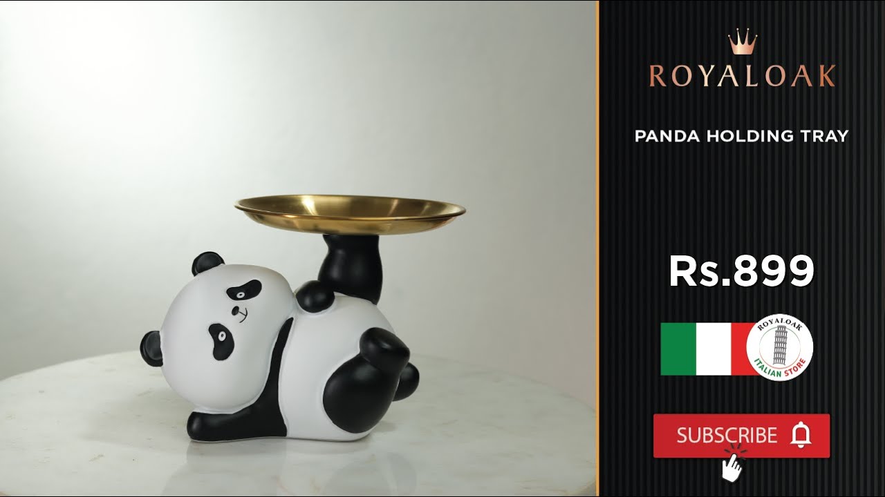 Royaloak | Panda Holding Tray - YouTube