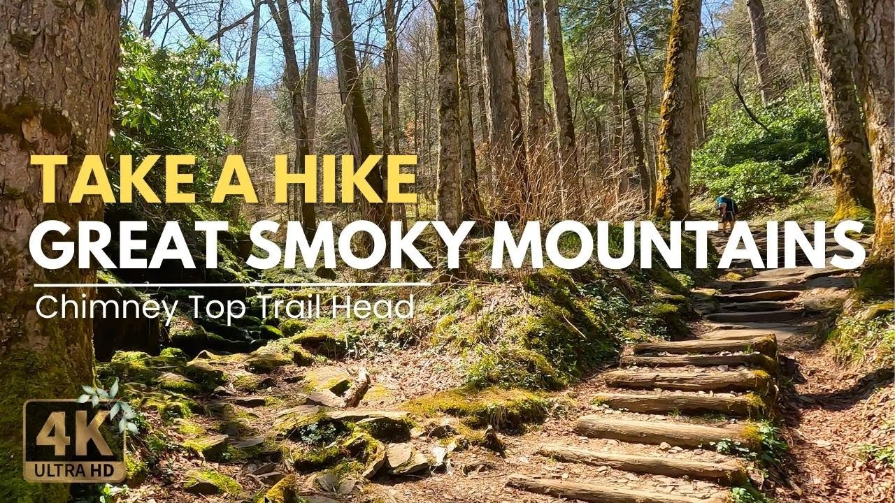 4K - Chimney Top Trail Head Hike Great Smoky Mountains - YouTube