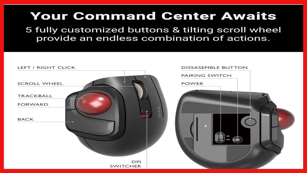 Great product - ELECOM bitra Trackball Mouse, Bluetooth, Thumb Control ...