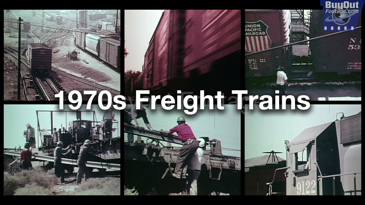 Vintage 1970s Freight Trains - YouTube