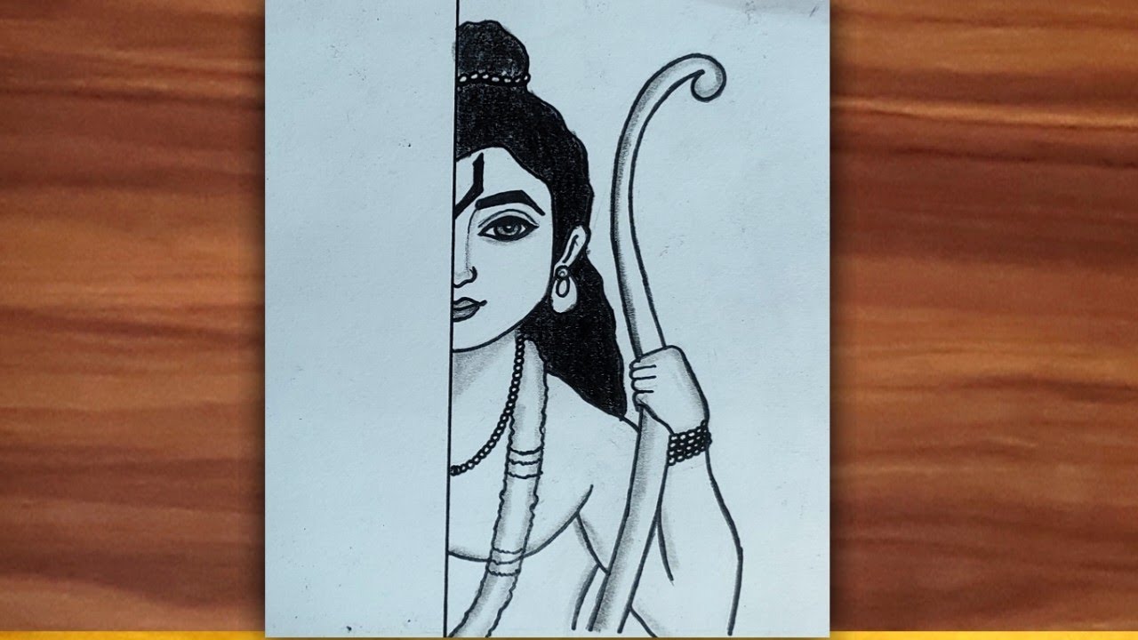 How To Draw Shri Ram | How To Make Ram Ji Drawing Easy | Chitra ...