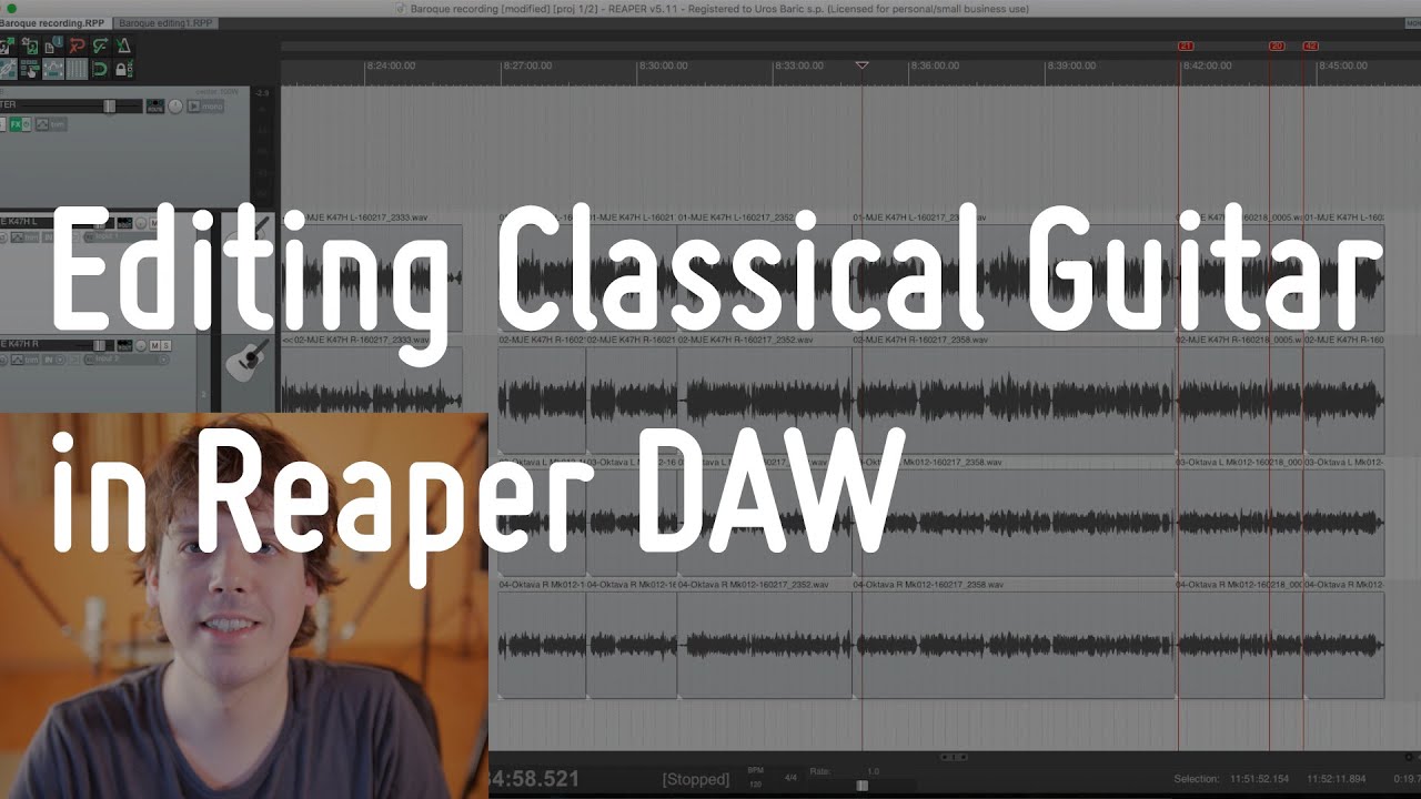 Editing Classical Guitar in Reaper | Guitarise ep6 - YouTube