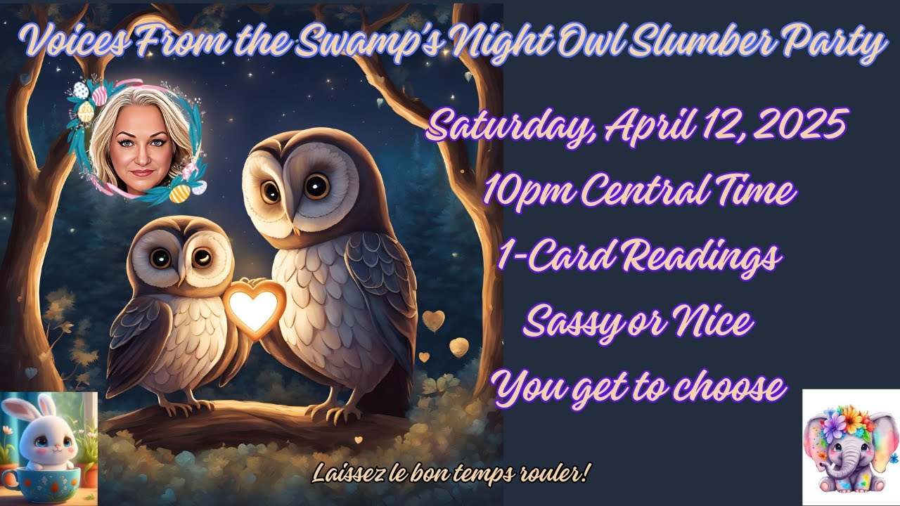 Night Owls Slumber Party for Saturday, April 12, 2025 - YouTube