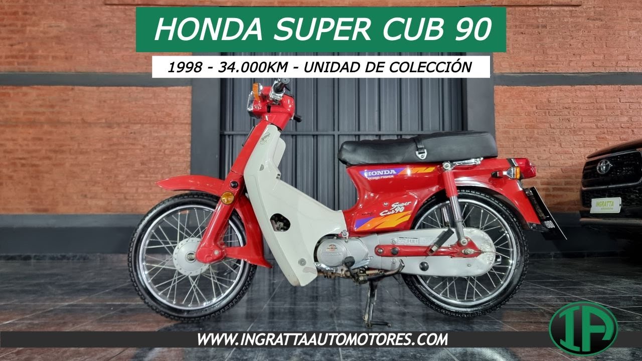 Honda Super Cub 90 - 1998 - 34.000KM - Unidad de colección - - YouTube