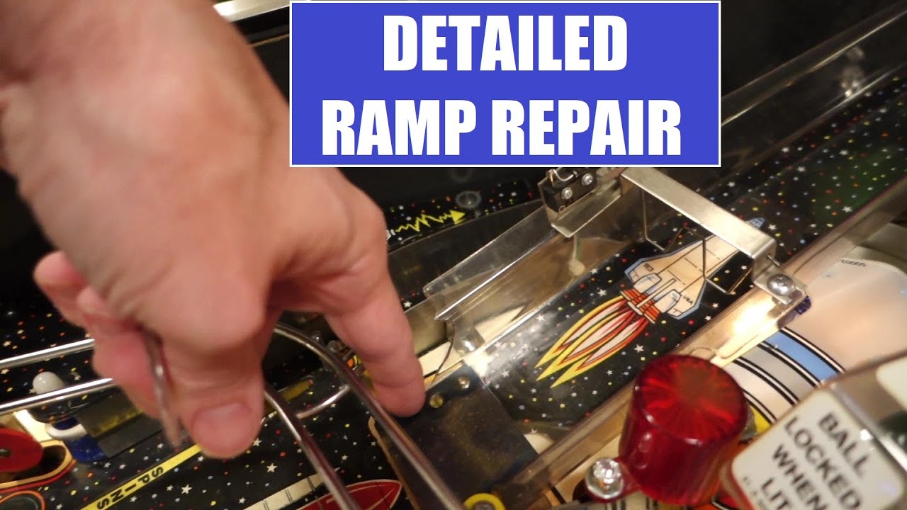 Pinball ramp repair - Bride of Pinbot - LH ramp - YouTube