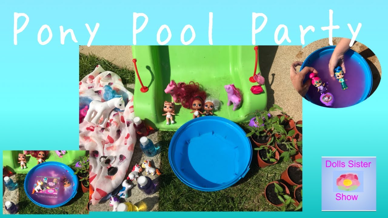 Pony Pool Party || Dolls Sister Show - YouTube