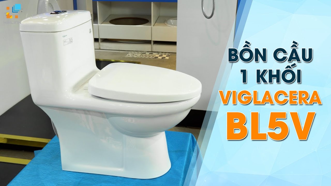 REVIEW Bồn cầu 1 khối Viglacera BL5V | Chính hãng - YouTube
